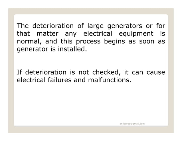 Generator Assessment Process - An Overview | PPT