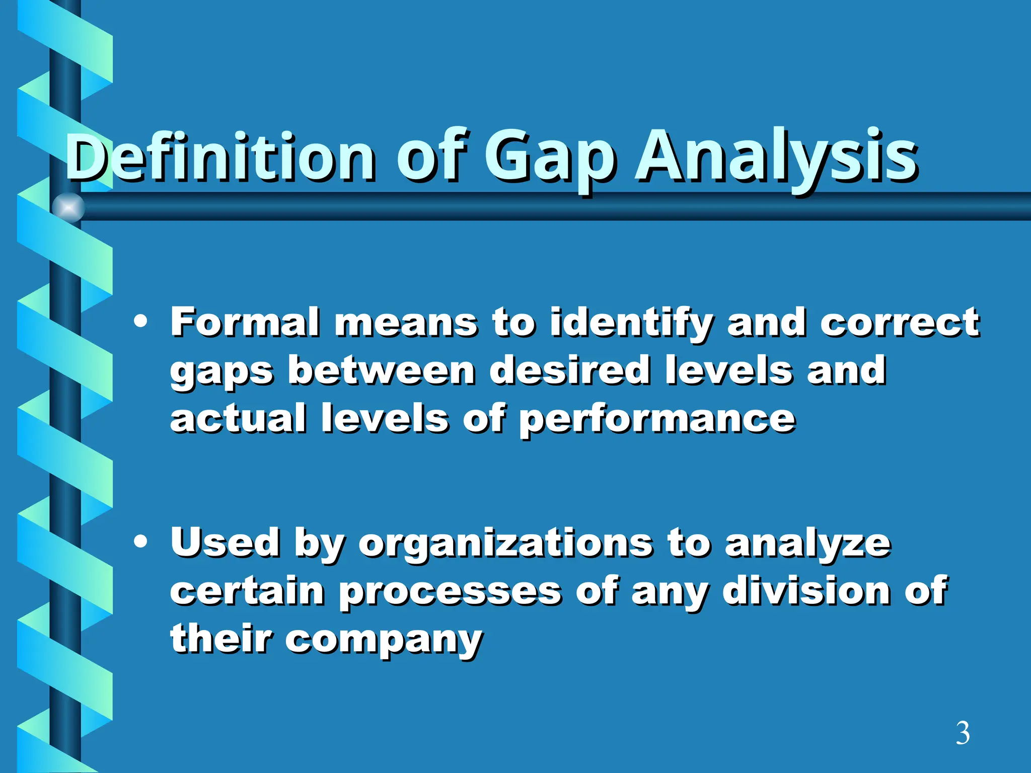 GapAnalysis in Manufacturing System Management | PPT