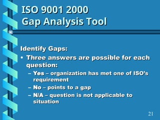 GapAnalysis in Manufacturing System Management | PPT