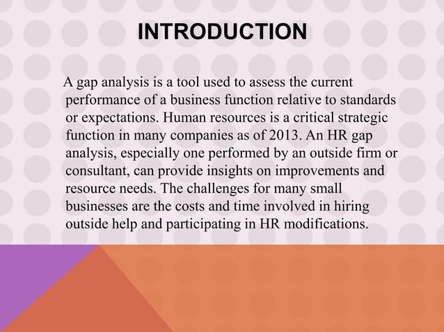 Gap analysis hrm | PPTX