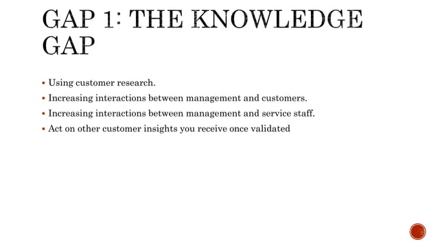 Gap analysis model presentation | PPT