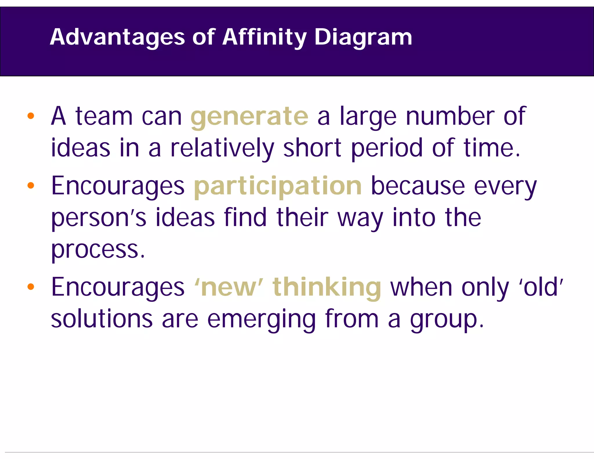 GAP Analysis, Decision Matrix & Affinity diagrams | PDF