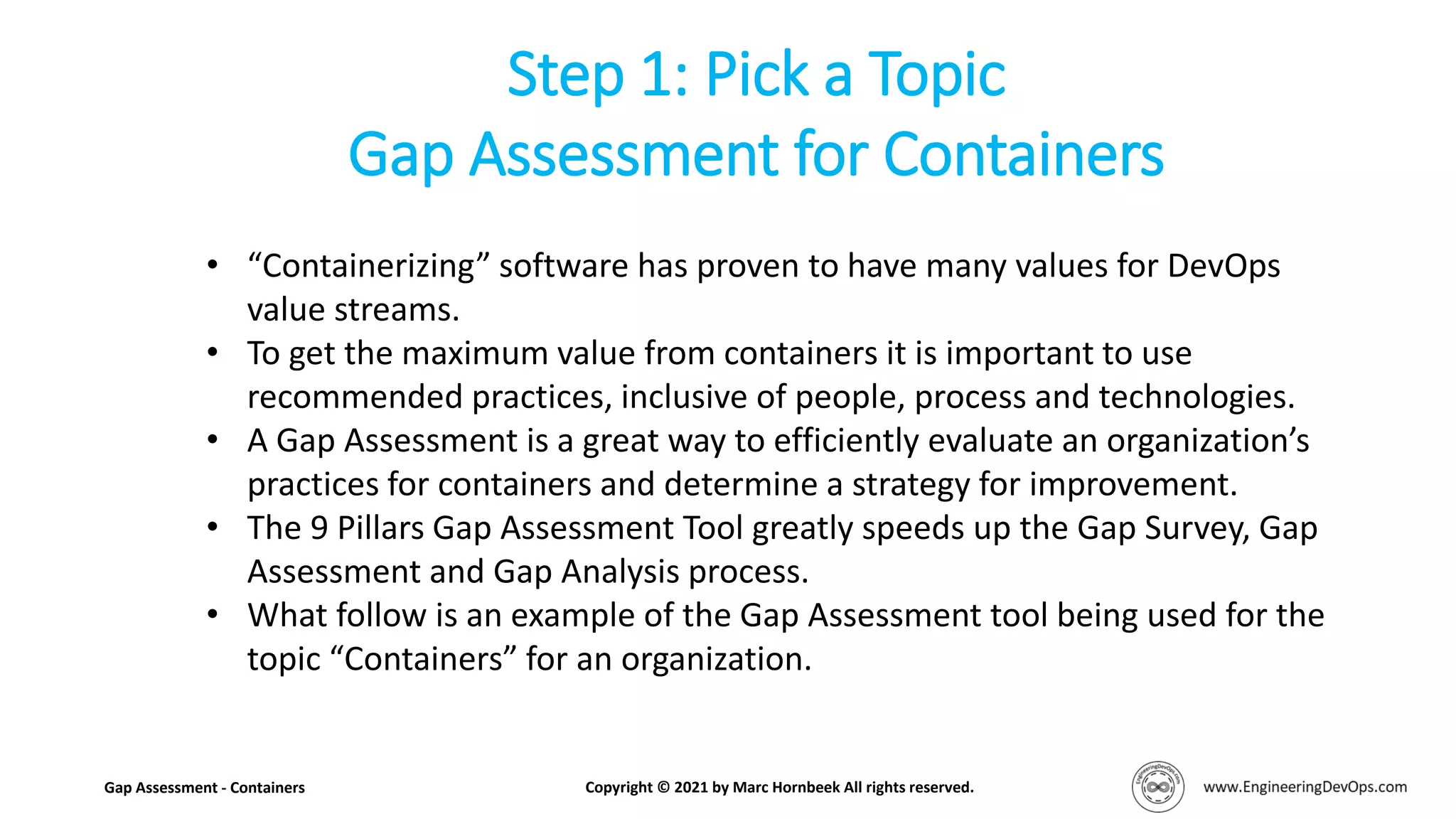 Gap assessment containers | PPT