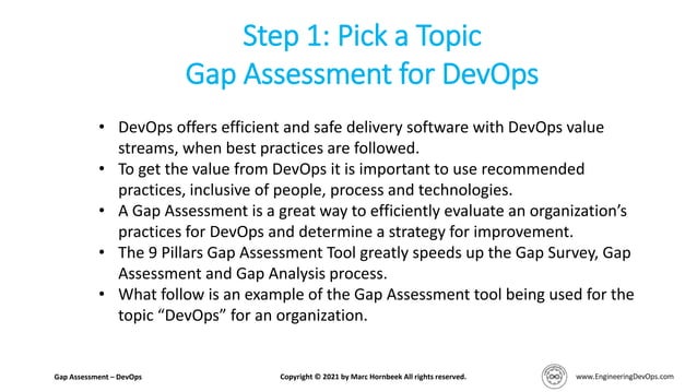 Gap Assessment for DevOps | PDF