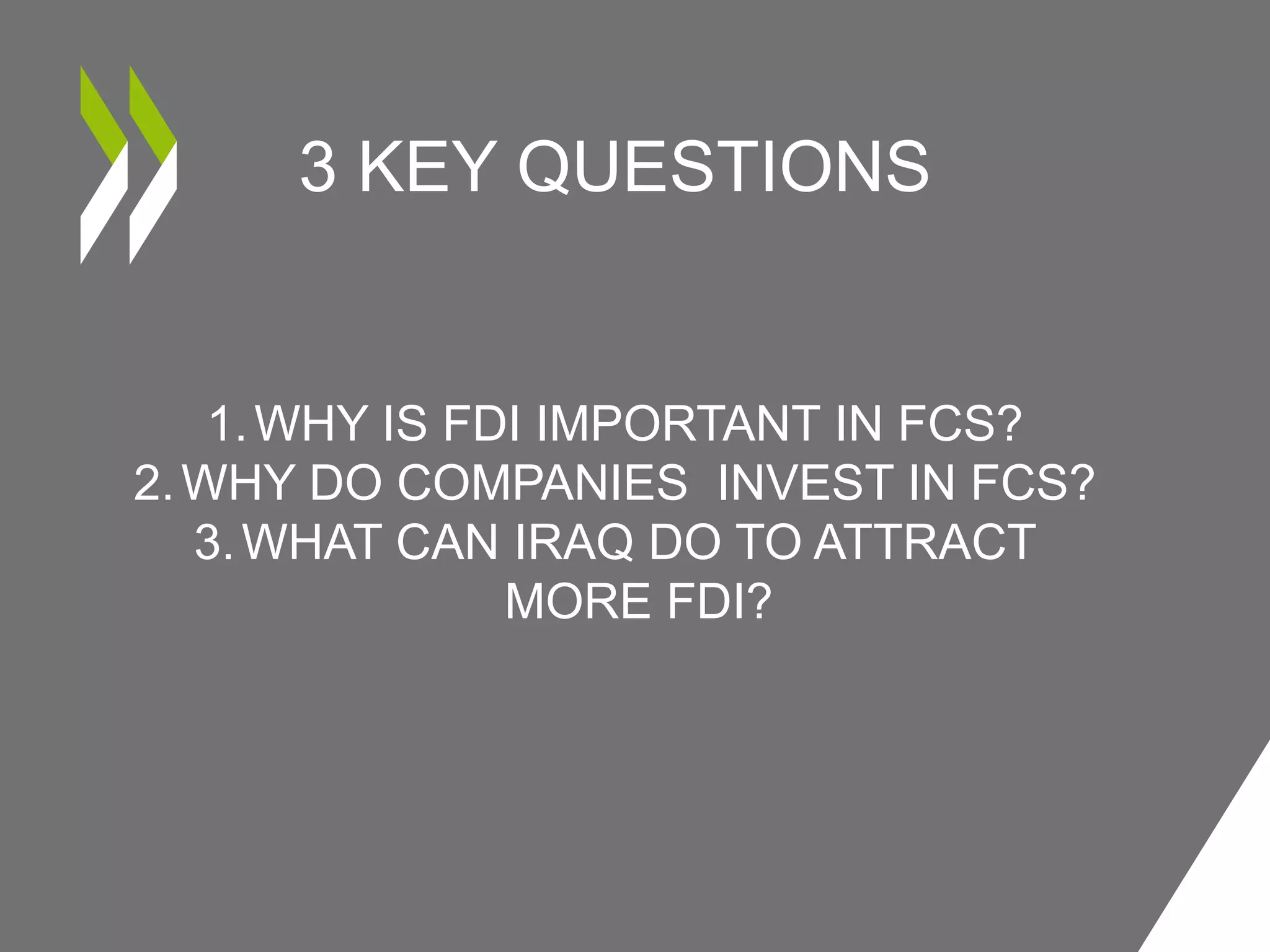 Promoting FDI in Fragile and Conflict-Affected Situations | PPT