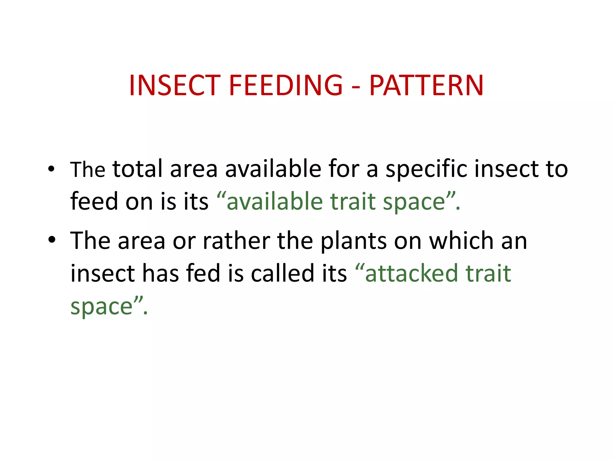 GAPE & PINCH MODEL - HOST PLANT TRAIT SPACE | PPTX