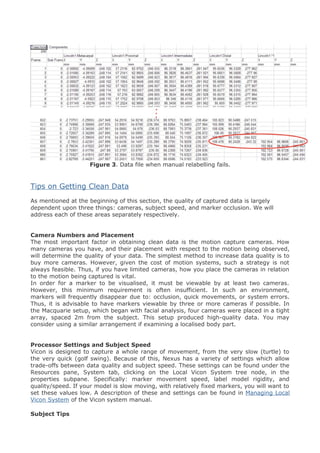 Gap filling - Vicon Nexus tutorial | DOC