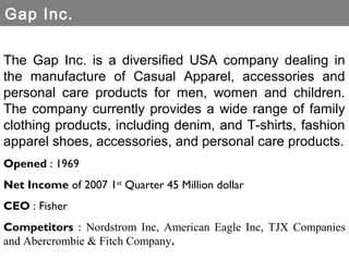 Gap inc PPT