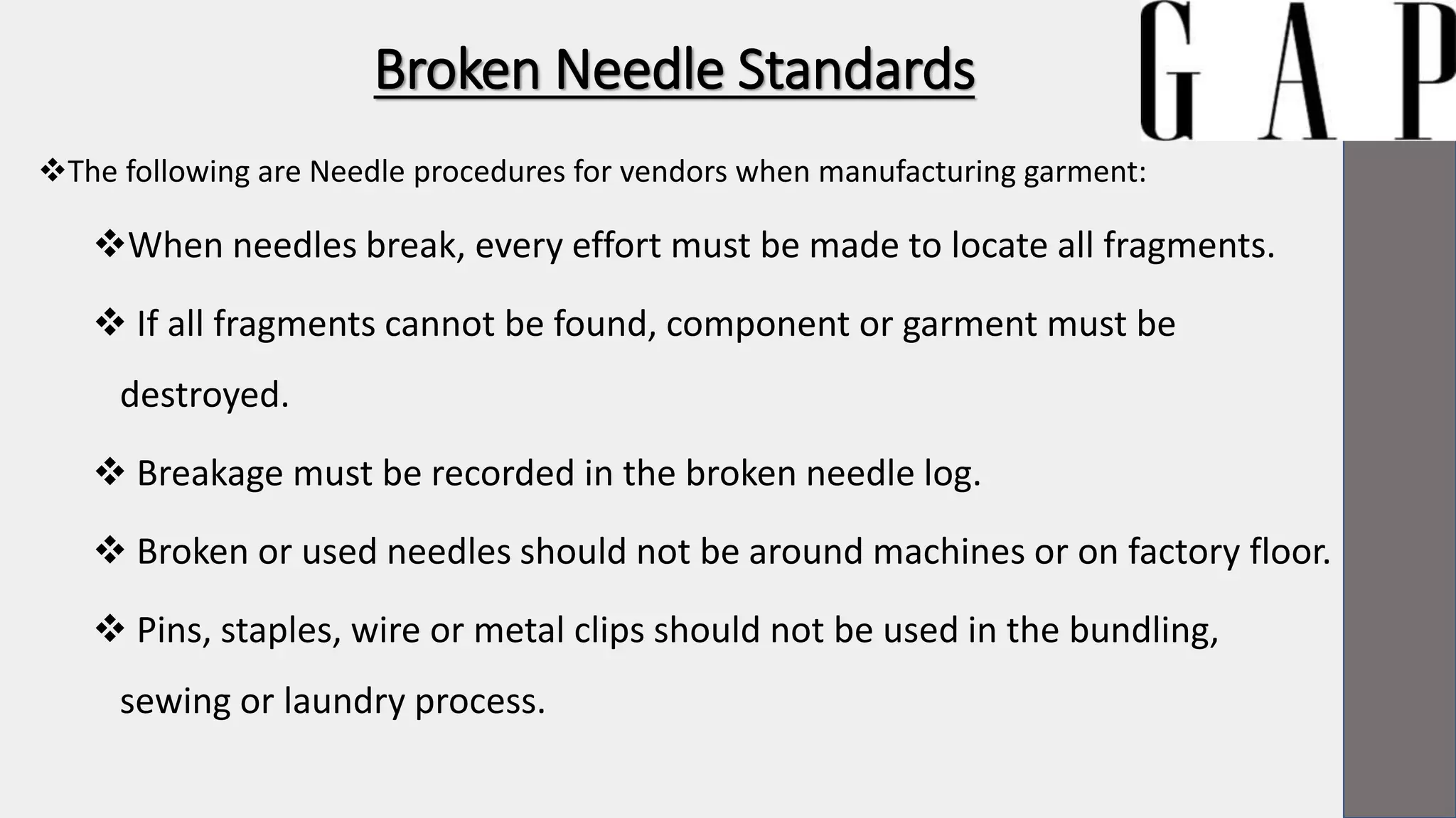 Gap inc. quality assurance manual | PPTX