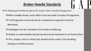 Gap inc. quality assurance manual | PPTX