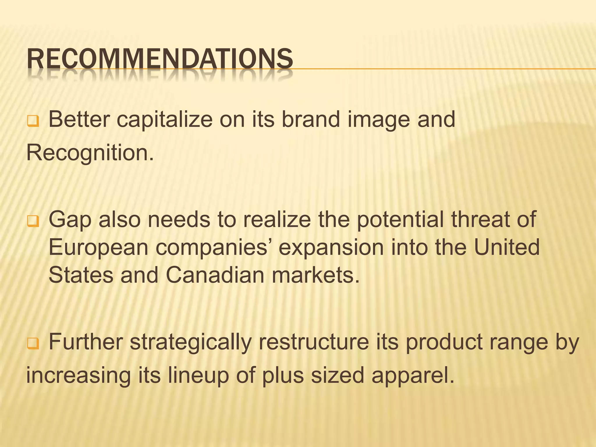 Gap Inc. - Case Analysis (Strategic Audit) | PPTX