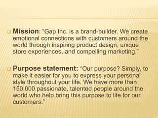 Gap Inc. - Case Analysis (Strategic Audit) | PPTX