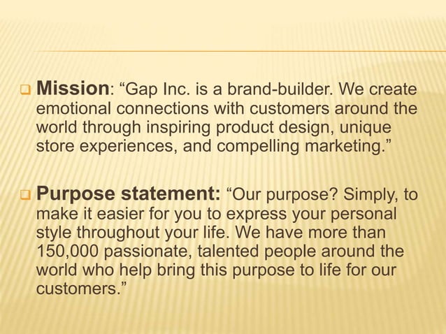 Gap Inc. - Case Analysis (Strategic Audit) | PPTX | Sales | Business