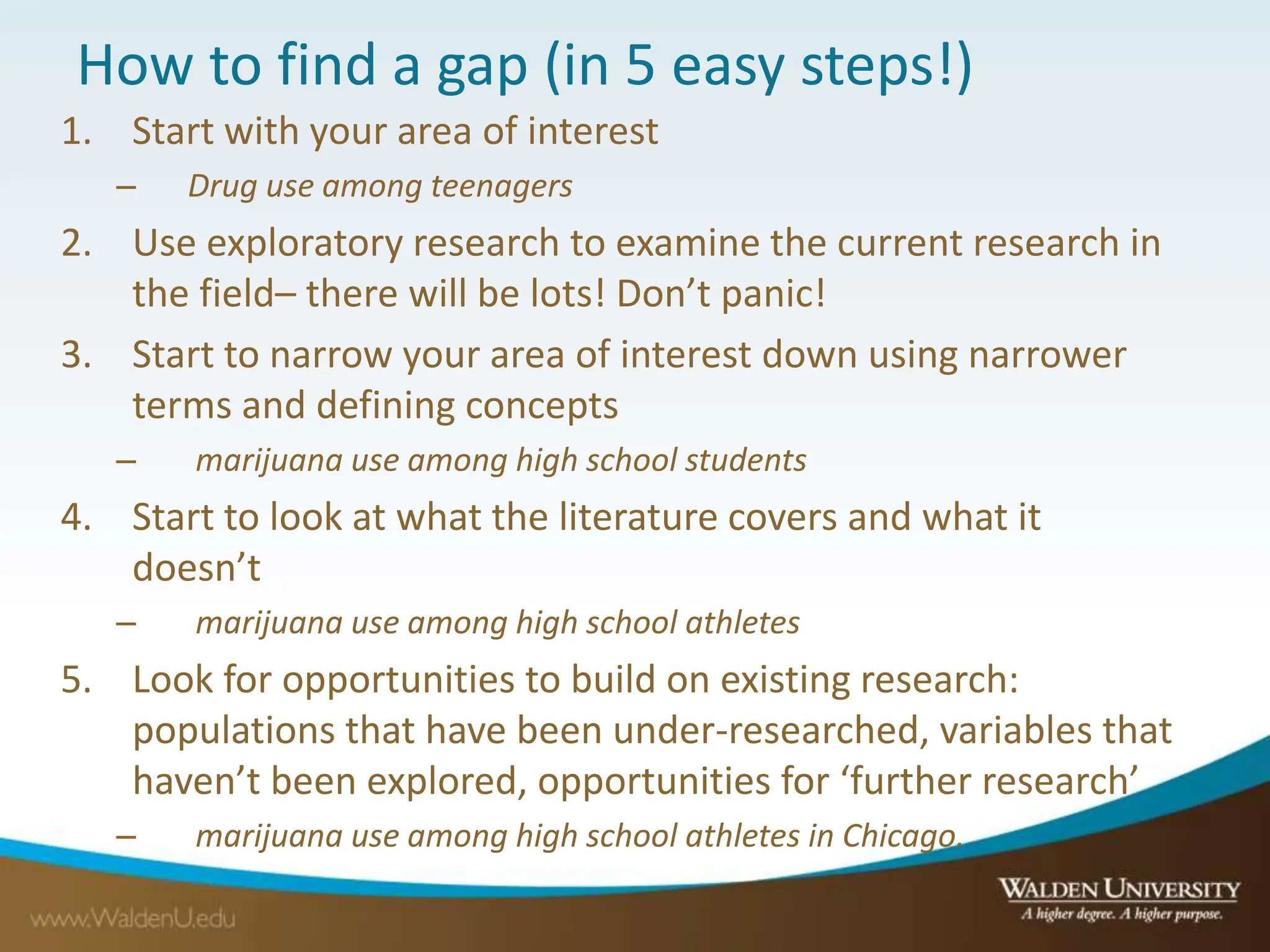 How to find the Gap in the literature PH | PPTX