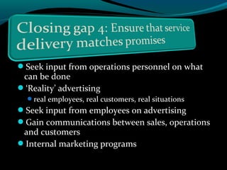 Gap model service quality | PPT