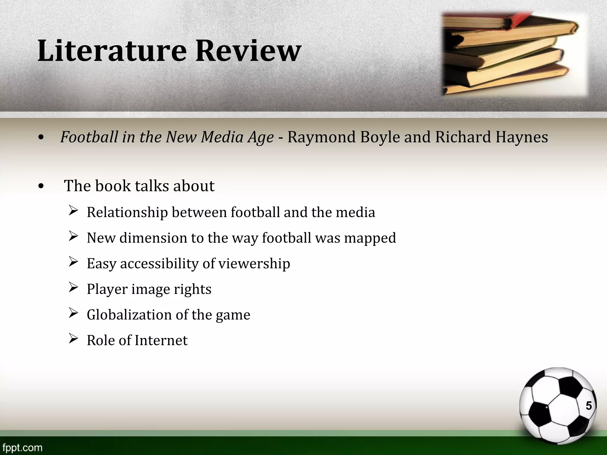 Research Project - Football Industry | PPT | Soccer | Sports