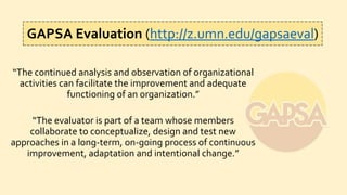 2012 - GAPSA Evaluation (Initial Analysis) | PPT