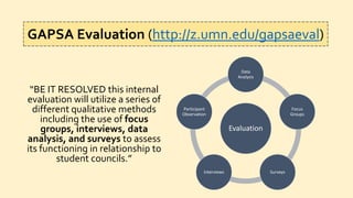 2012 - GAPSA Evaluation (Initial Analysis) | PPT