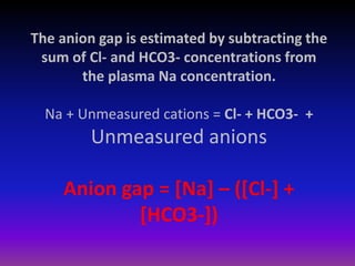 Gaps in acid base balance in icu | PPT | Free Download