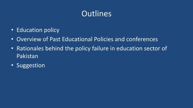 Gaps in education policy implementation presentation | PPT