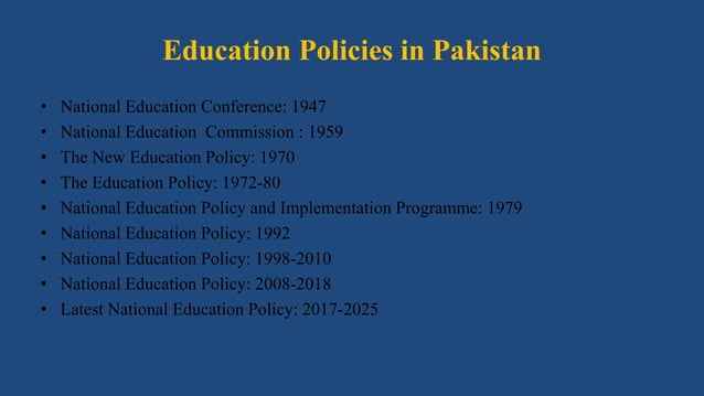 Gaps in education policy implementation presentation | PPT