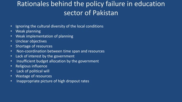 Gaps in education policy implementation presentation | PPT