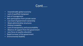 Gaps in education policy implementation presentation | PPTX