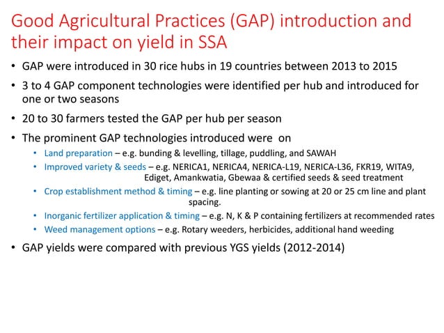 Good Agricultural Practices (GAP) | PDF