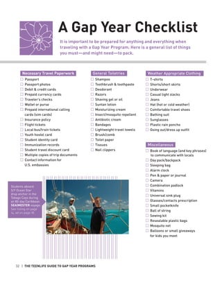 Gap Year Checklist | PDF