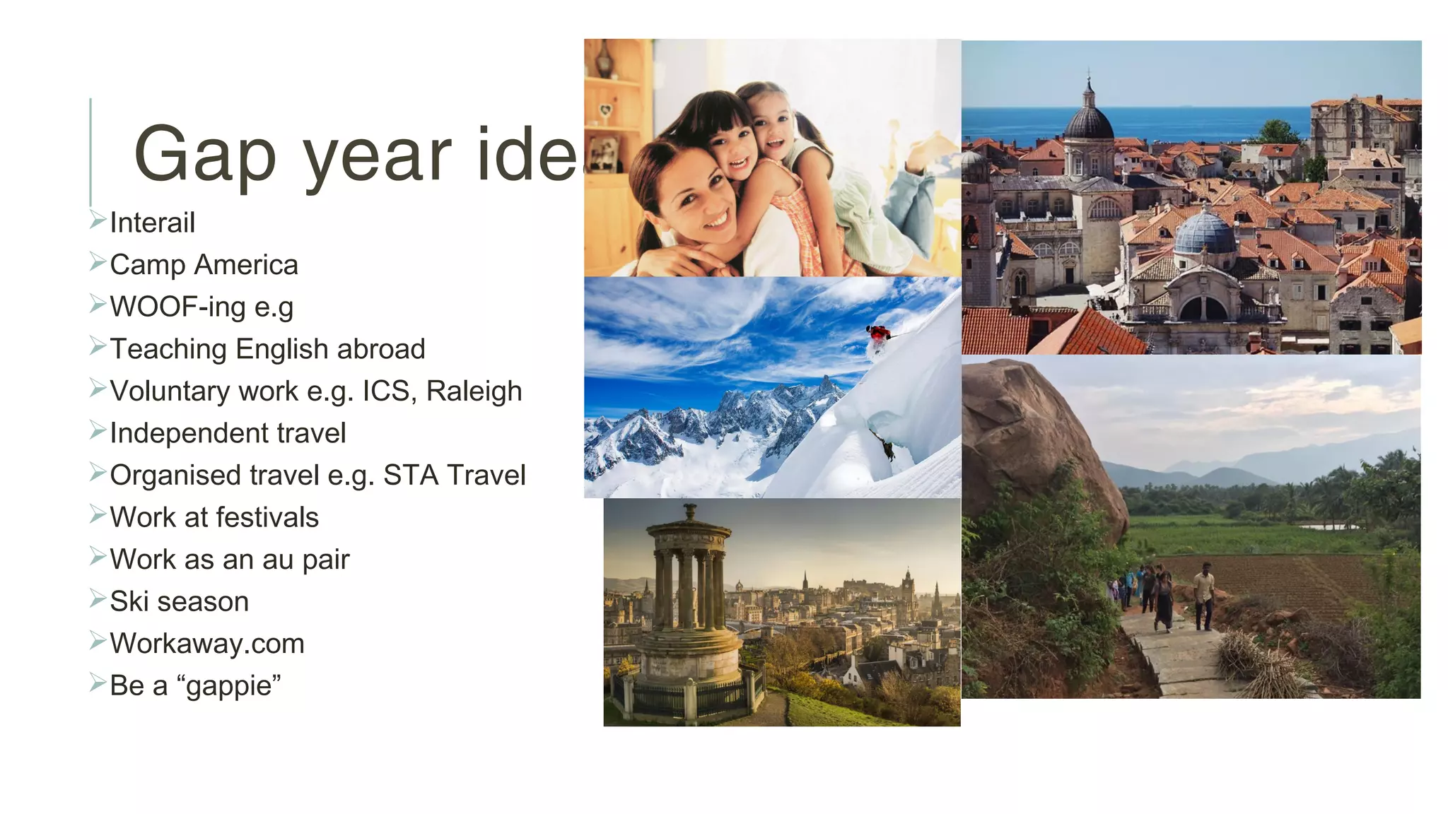 Gap year presentation | ODP