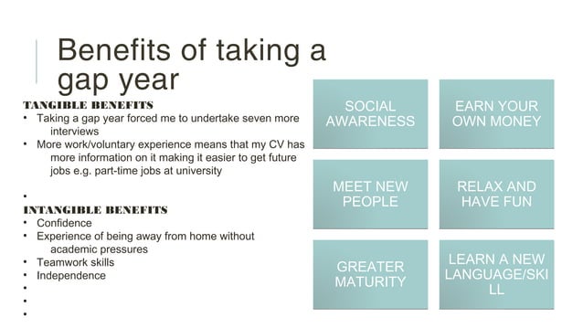 Gap year presentation | ODP