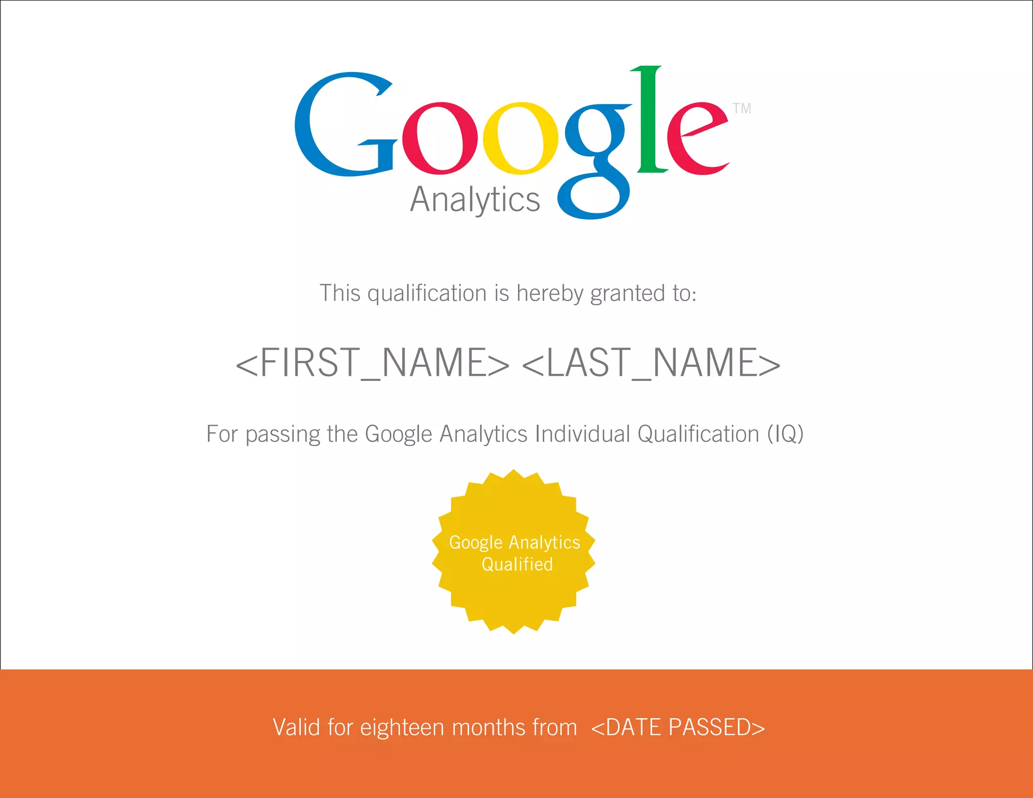 Google Analytics Certification | PPT