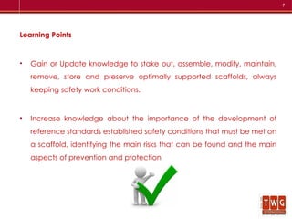 Comprehensive Scaffolding Safety Awareness Training and Standards | PPTX