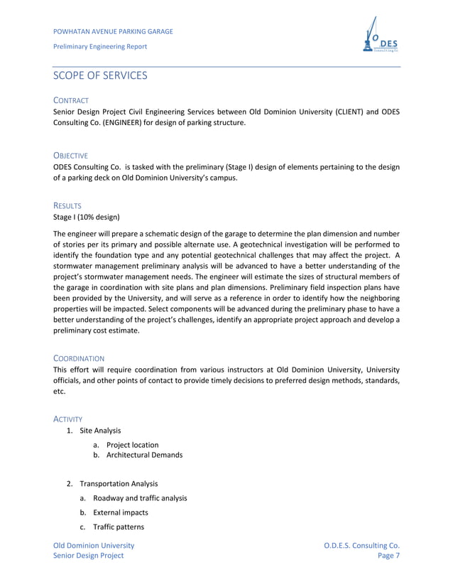 Garage F (Civil Engineering Senior Design Presentation) | PDF | Civil ...