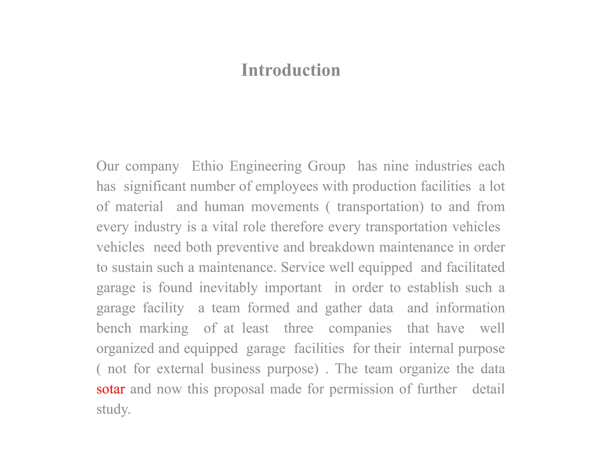 garage proposal document every car and .pptx