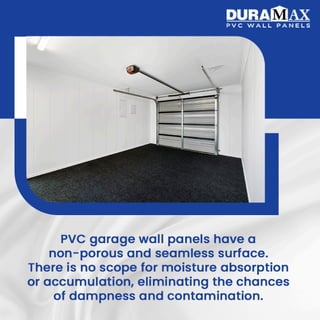 Garage PVC wall panels from Duramax are easy to install.pdf