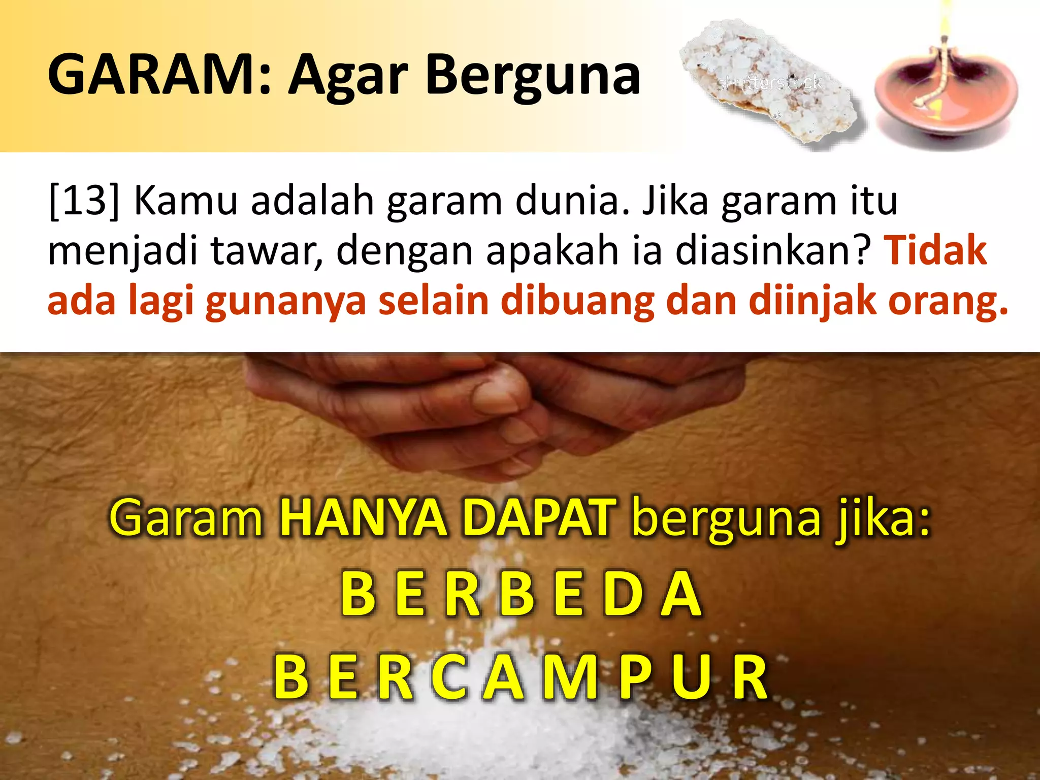 Garam & Terang Dunia | PPTX