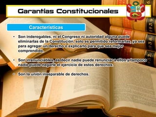 Garantías constitucionales | PPTX