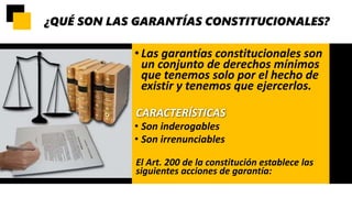 Garantias constitucionales | PPTX