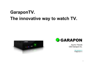 Garapon introduction | PPT