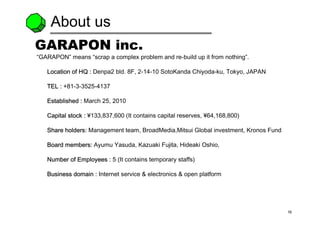 Garapon introduction | PDF | Home Entertainment Systems | Consumer ...