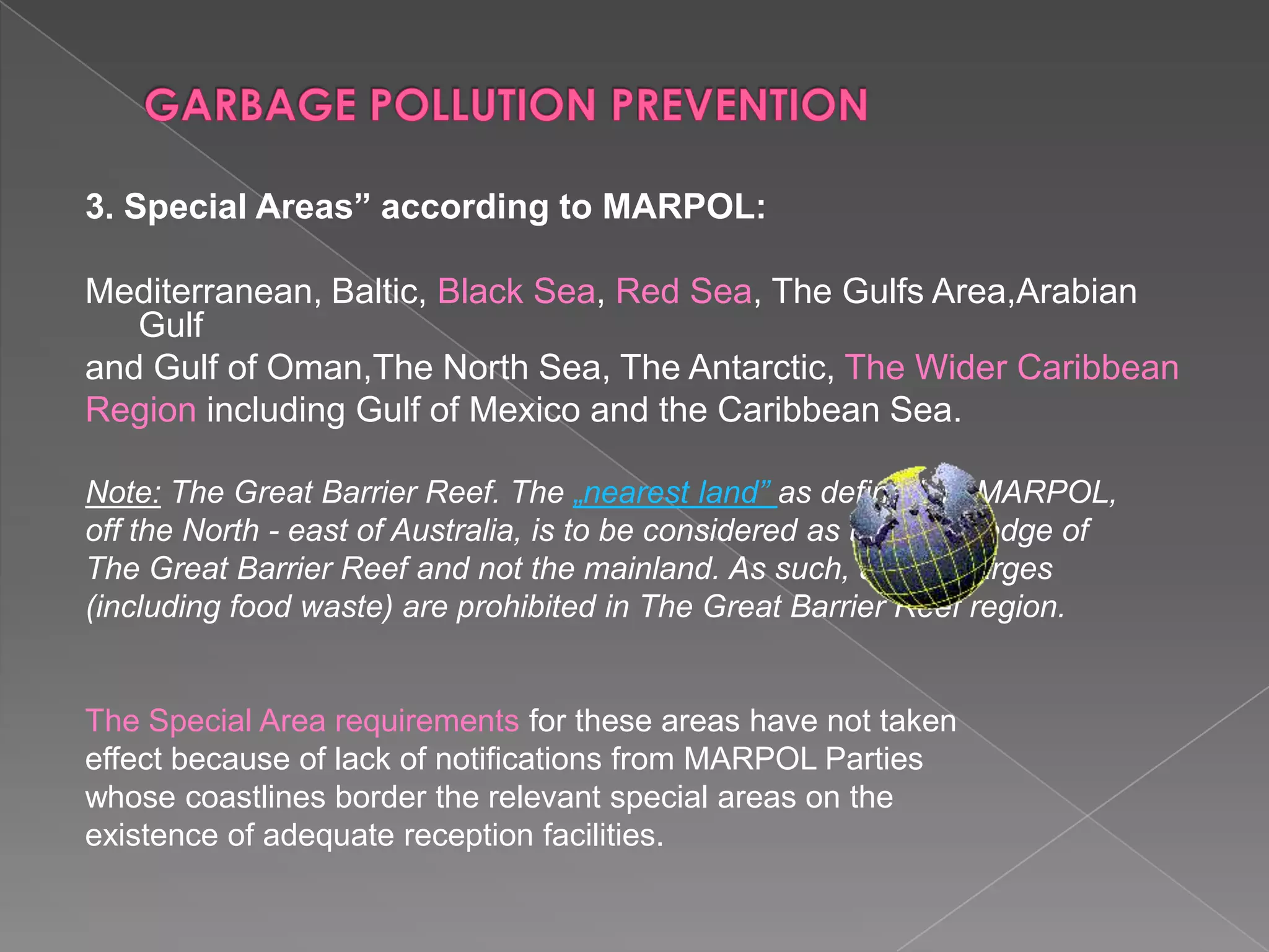 Garbage marpol annex 5 for mariner | PPTX