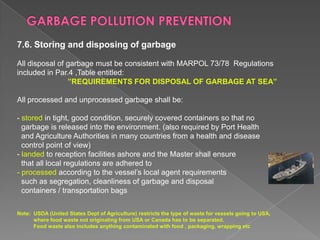 Garbage marpol annex 5 for mariner | PPT