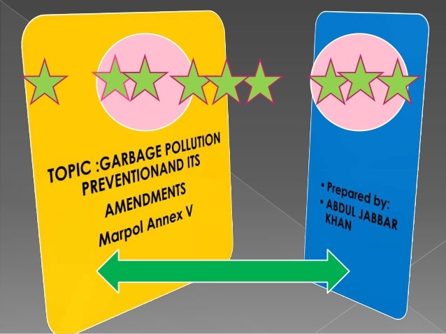 Garbage marpol annex 5 for mariner