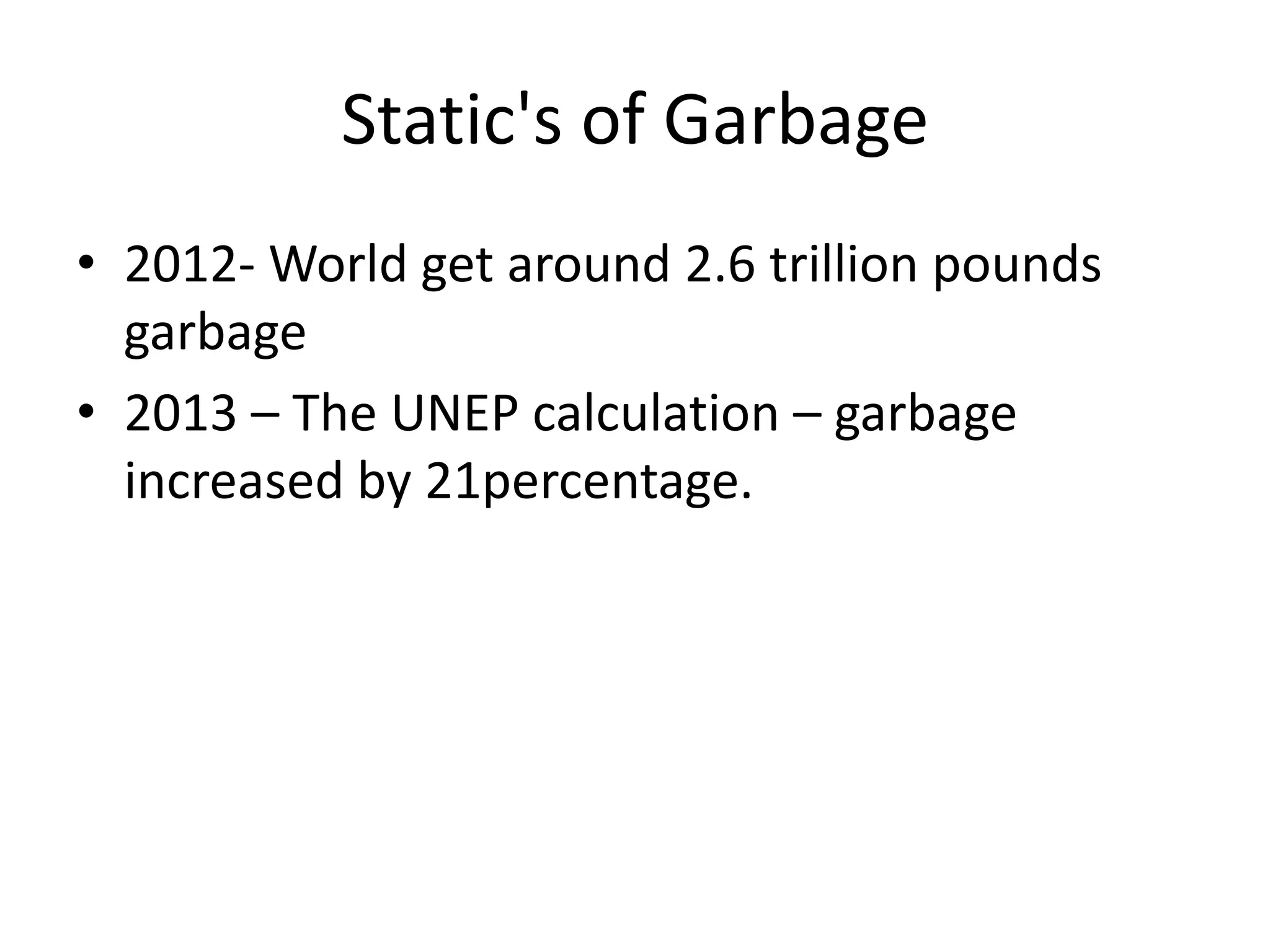 Garbage at Sri Lankan environamntal Experience | PPTX