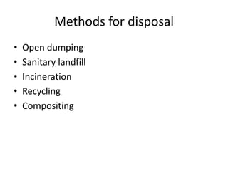 Garbage at Sri Lankan environamntal Experience | PPTX