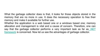 Learn Microsoft Asp.Net Garbage Collection | PPT
