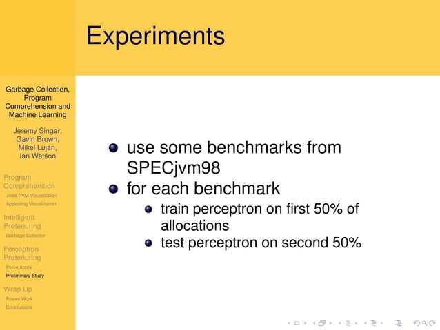 Garbage Collection, Program Comprehension and Machine Learning | PDF