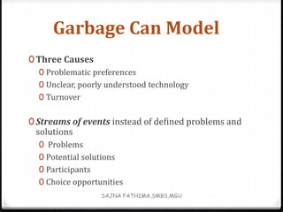 Garbage bin decision making | PPTX