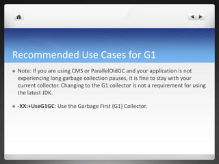 Memory Management in the Java Virtual Machine(Garbage collection) | PPTX